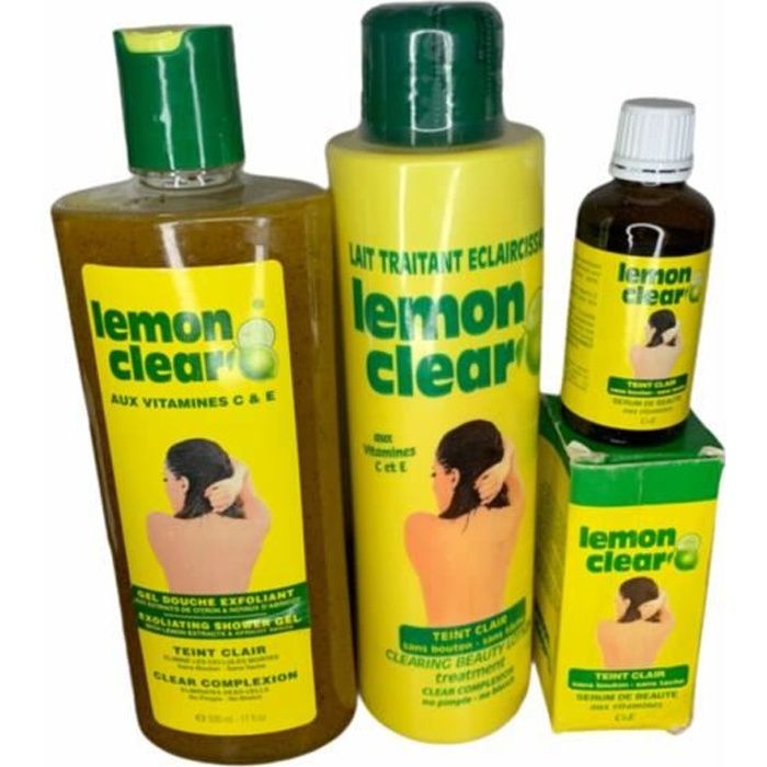 Gamme éclaircissante - Lemon Clear - 3pcs - Lait, Crème, Sérum ...