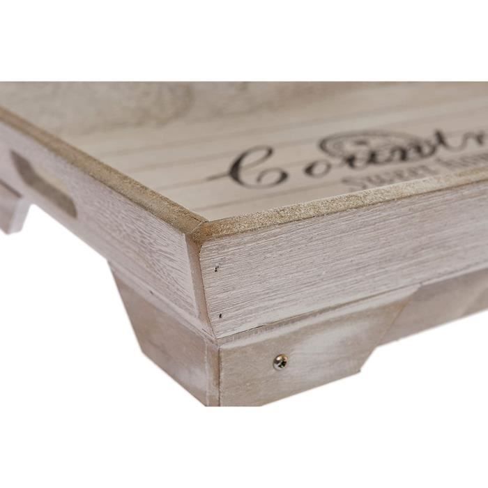 Plateau de lit en bois 48 x 33 x 25 cm Plateau de service pour petit ...