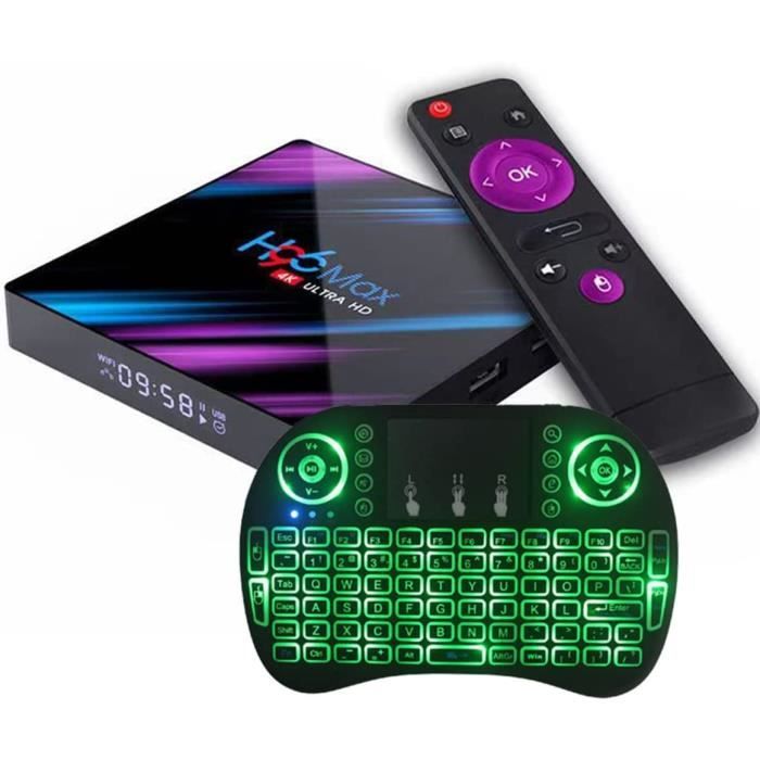 Android 10.0 TV Box, 4K Ultra HD TV Box, USB3.0 RK3318 Quad Core, Dual ...