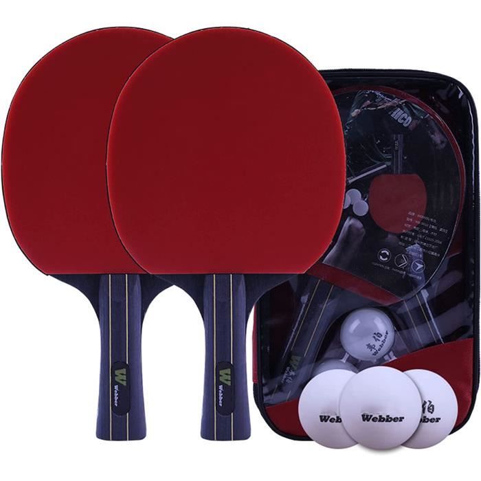 Raquette De Ping Pong Set,Set De Tennis De Table Pour Débutant Pour Les ...