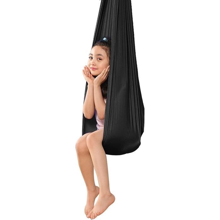 Hamac Balançoire Thérapie pour Enfants et Adolescents - Noir - Pour ...