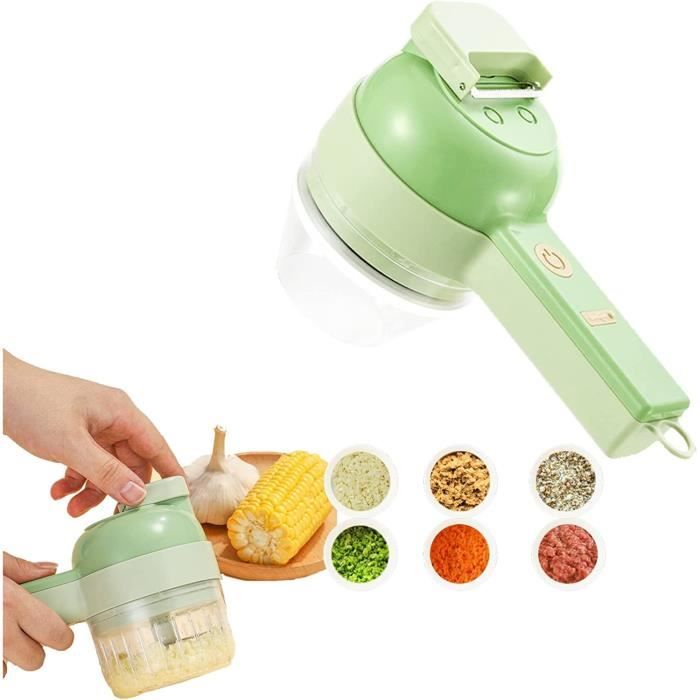 4 in 1 handheld electric vegetable cutter set Portable hand held food ...