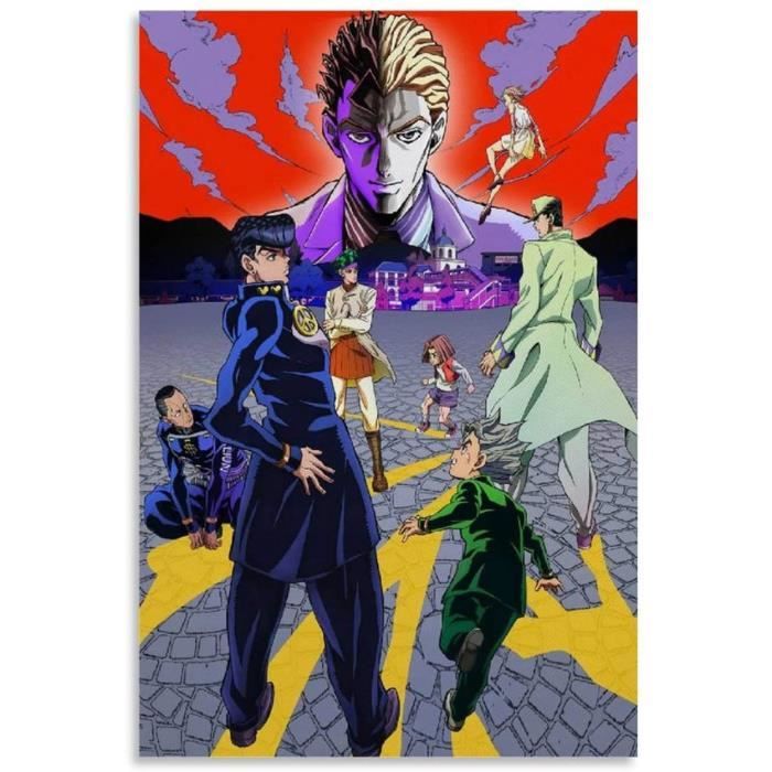 Poster sur toile incassable avec dessin anim233 JoJo Bizarre Adventure ...