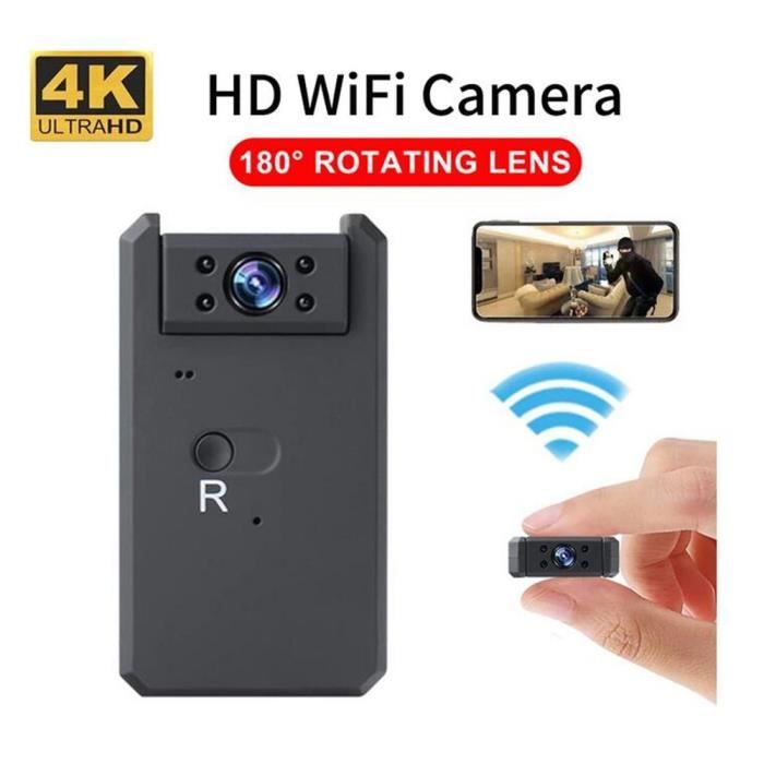 Mini caméra - Black - 4K HD IP Wifi - Vision nocturne - 32GB ...