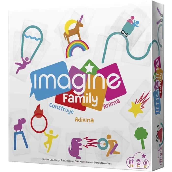 Jeu de société - Cocktail Games - Imagine Family - Espagnol - Couleur ...