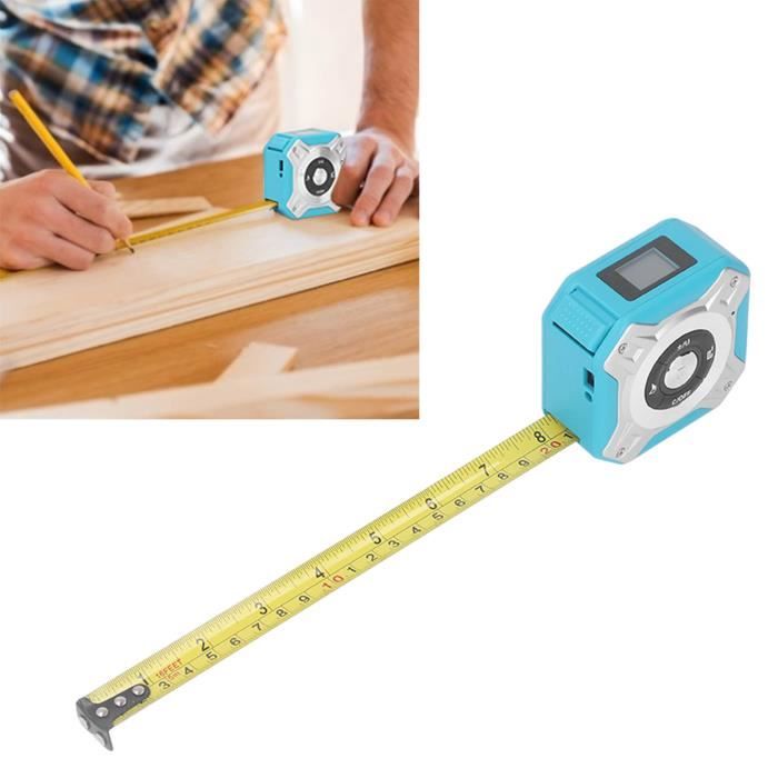 SUC-Bande de télémètre chelle de Télémètre, Ruban à Mesurer Laser 2 en 1 avec Affichage ...