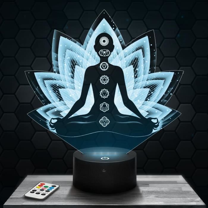 Lampe De Chevet Chakras Décoration Meditation Yoga Relaxation Zen. Idée ...
