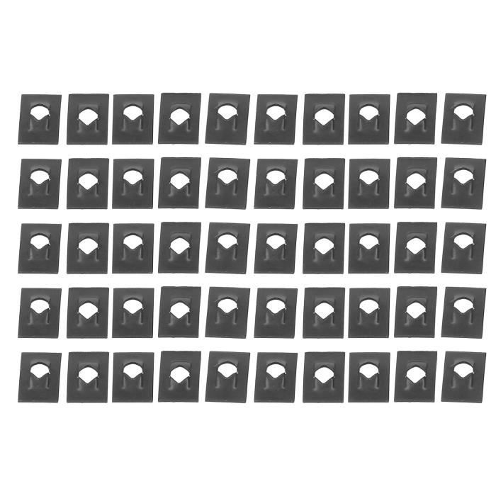 HEN- crou à ressort en plaque d'acier au carbone Lot de 50 écrous à Ressort en Acier au Carbone ...