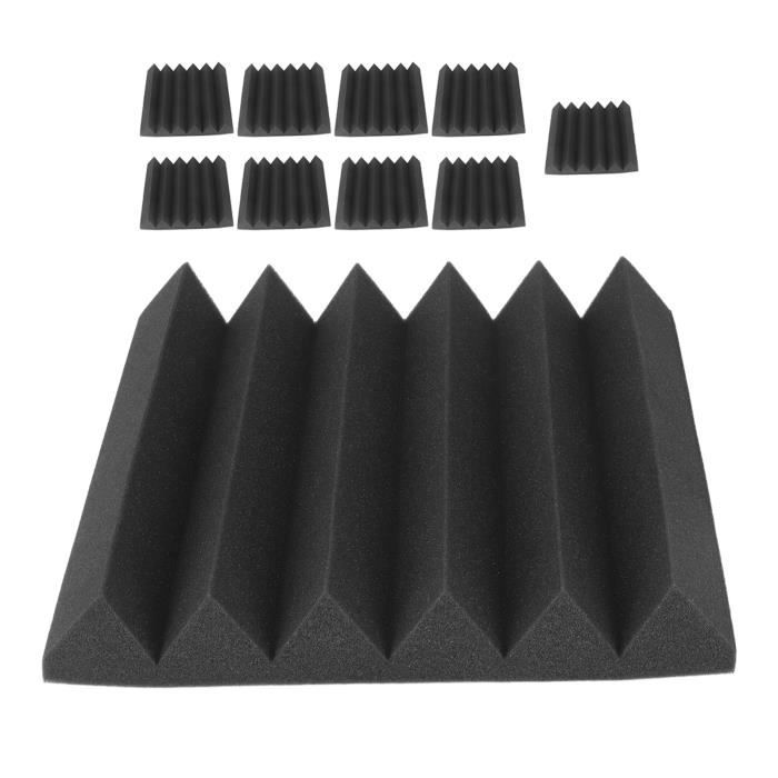 Kit de 10 panneaux acoustiques en mousse insonorisante pour Home Studio ...