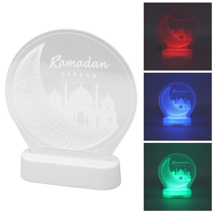 Lampe LED Ramadan Moubarak Lampe Ramadan Mubarak, 3D Acrylique ...