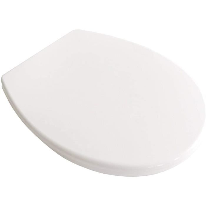 Abattant Wc - Limics24 - Siège Toilette Blanc Mécanisme D Abaissement ...