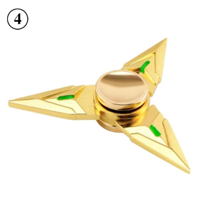 MEETCUTE Tri Fidget Hand Spinner Triangle Metal Finger Focus Toy ADHD ...