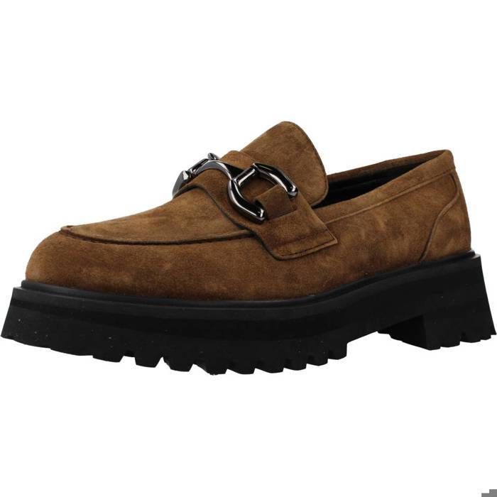 Mocassin Femme - ALPE - 129193 - Cuir - Marron Marron - Cdiscount ...