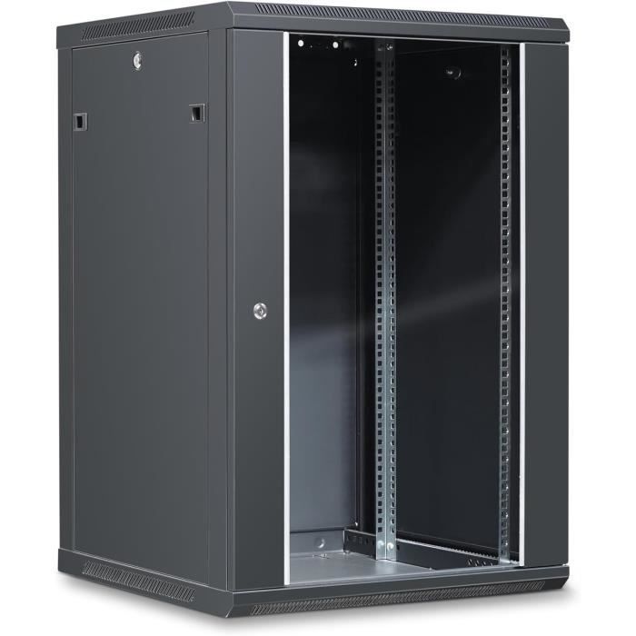37414 Coffret Armoire Réseau 19 Pouces 18U \U2013 L 600 X P 600 X H ...