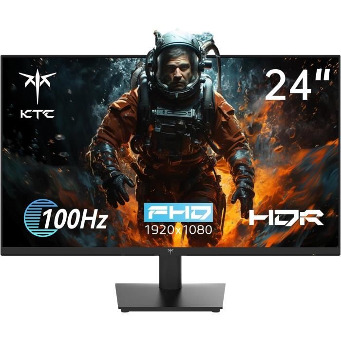 24" Ecran Pc Gaming, 100Hz Moniteur Gamer, Fhd 1080P 1920 X 1080, Va ...