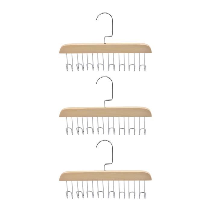 Organisateur de support de cintre de support de cravate de cintres de ...