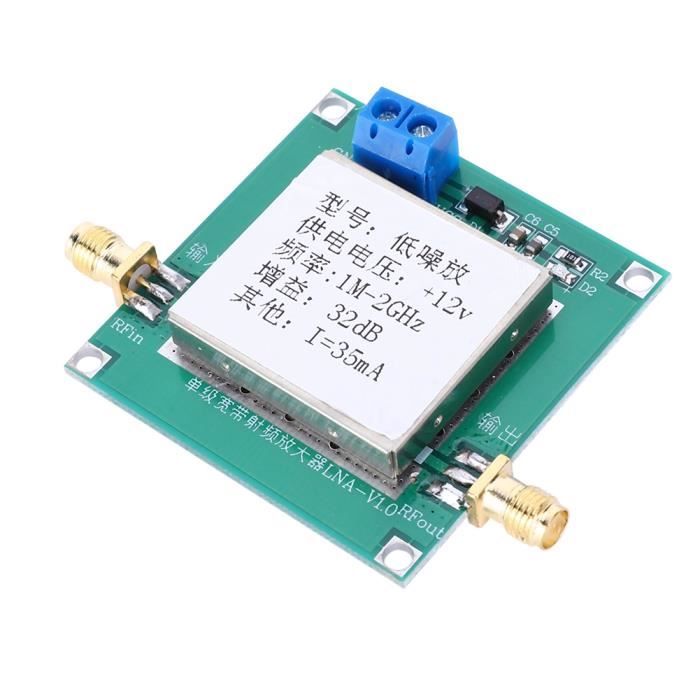 VBESTLIFE Amplificateur LNA à faible bruit RF large bande 12V 32dB ...