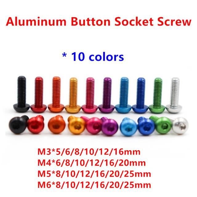 VIS,M5x16-Silver--Vis Rondes Allen En Aluminium, Alliage D'aluminium ...