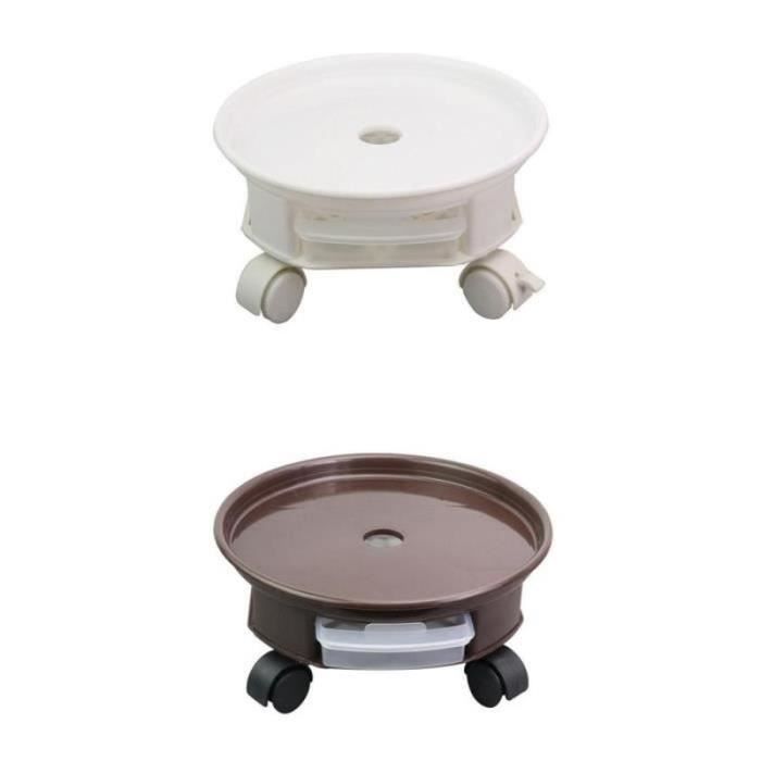2x Plateau de Pot Plant Caddy - Plateau Rond Pour Soucoupe à Plantes ...