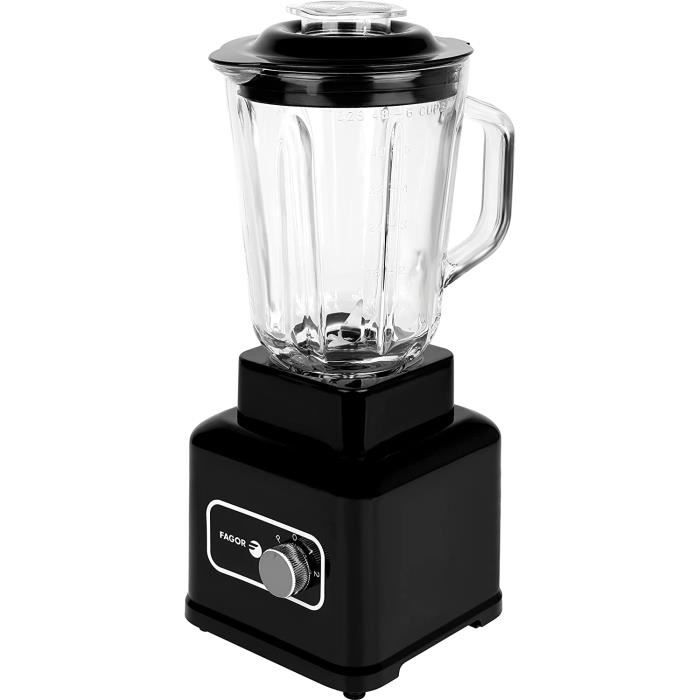 Blender Mixeur Bol en Verre gradué de 5L, 2 vitesses + pulse , 2000 ...