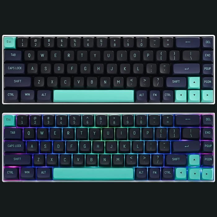 Hammerhead Shark 160 touches de profil CSA PBT Key Cap Set avec barre d ...