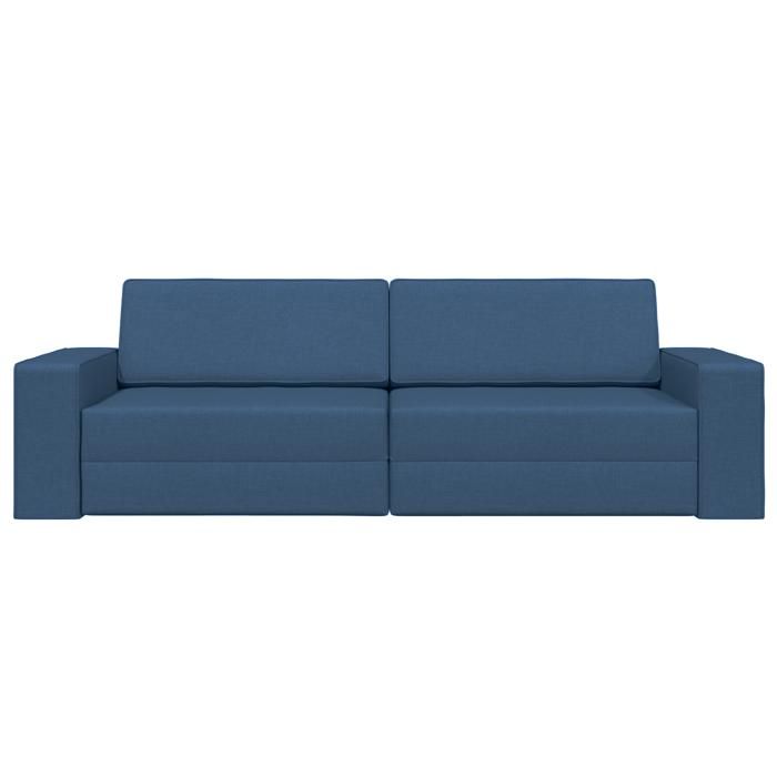 PROMOTION Lit banquette sofa relax,Canapé Lit au Sol 2-en-1 Bleu ...