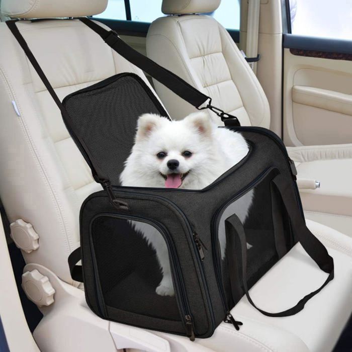 Sac Transport Chat Chien,Respirant et Pliable Caisse De Transport Chat ...