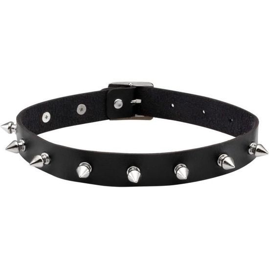 Jjdreams Vintage Punk Goth Clouté Rivet Pu Collier En Cuir Collier Ras ...