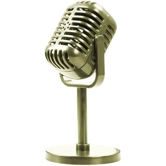 Amélioré Rétro Microphone Props Modèle Microphone Table Décor ...