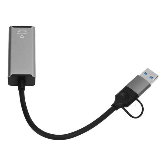 EJ.life Adaptateur USB Ethernet Adaptateur Ethernet Gigabit Adaptateur ...