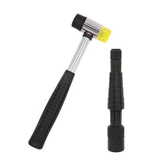 Maillet à double tête en plastique et en caoutchouc - Cdiscount Bricolage