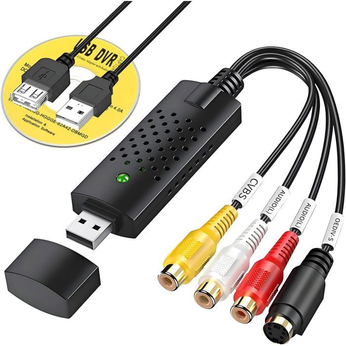 Carte De Capture Vidéo Usb,Nouvelle Série Usb2.0 Video Grabber Vhs Vers ...