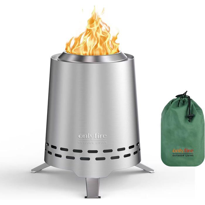Onlyfire Foyer de Table Portable en Acier Inoxydable avec Sac de ...