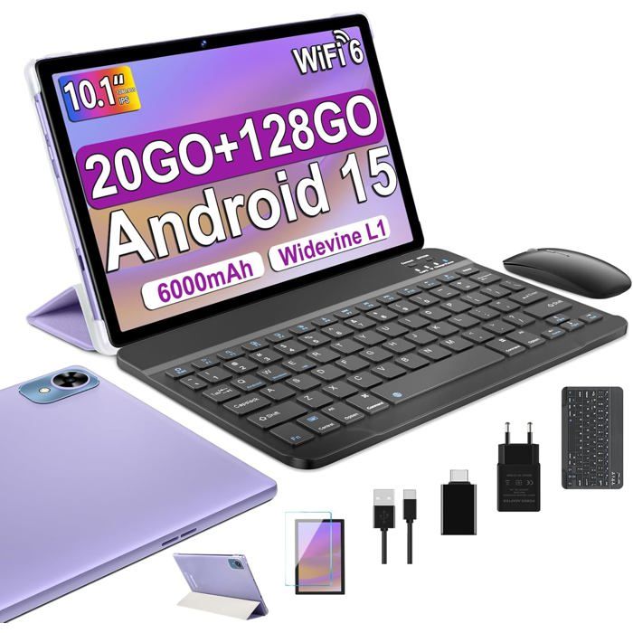 Tablette Android - SWAPY - F11 - 10,1 Pouces - Android 15 - 20 Go RAM ...