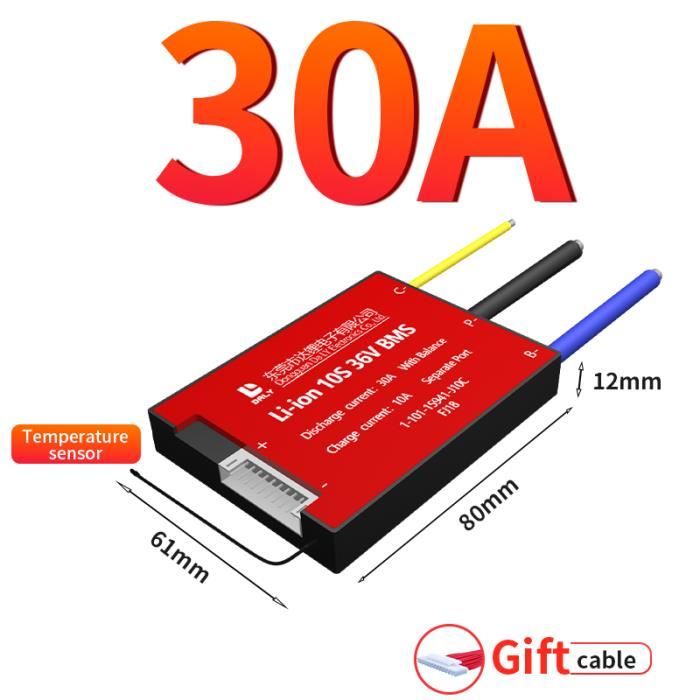 30A Séparé NTC Lifepo4 8S24V-DALY BMS Pour Lithium LiFePO4 Batterie 15A ~ 250A NTC e bike ...