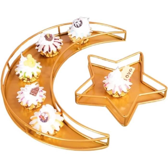 Eid Food Tray Moon Star Dinner Plate Plateau Ramadan Plateau Dessert ...