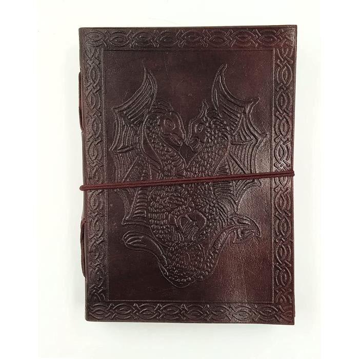 Double Dragon avec Lock journal intime antique fait à la main pour les ...
