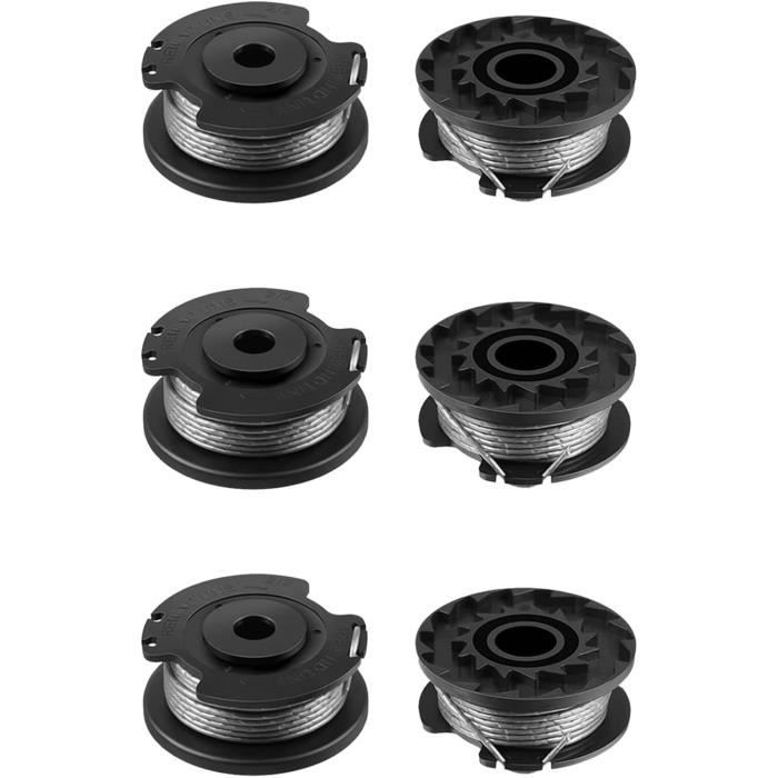 Lot de 6 bobines de fil de rechange F016800569-F016800385 pour débroussailleuse sans fil Bosch ...
