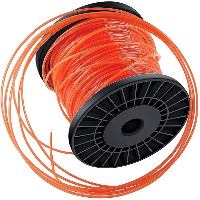 2.4mmx100 m Nylon Fil de Coupe,Forme D'étoile Débroussailleuse Bobine ...