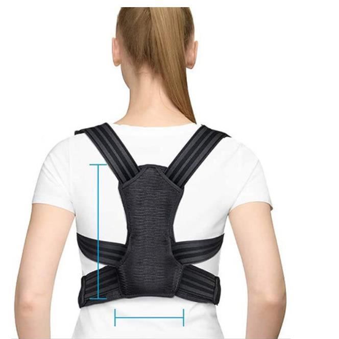 Redresse dos correcteur de posture,orthèse réglable pour le haut du dos ...