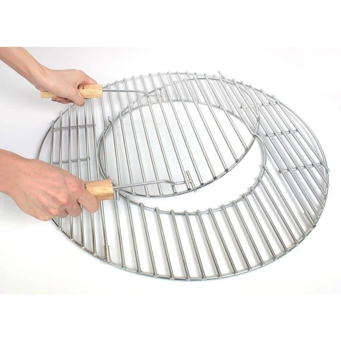 Hero Grille de Barbecue en Acier Inoxydable avec poignées et Trou pour ...