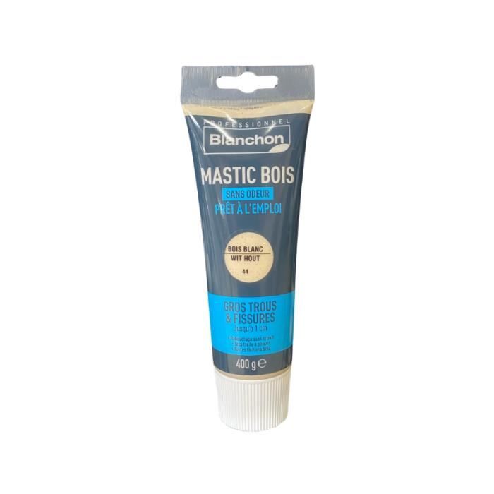 Mastic bois - BLANCHON - Teintes Bois Blanc - 400 g - Résines hautes ...