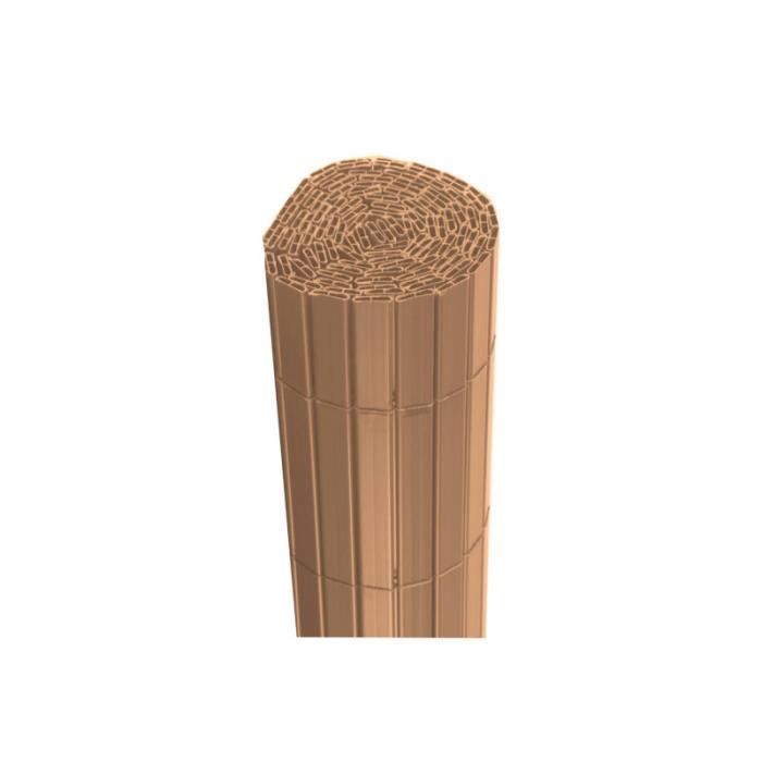 Canisse - JET7GARDEN - 1,5x2,5m - Bois teck - PVC - Double Face ...