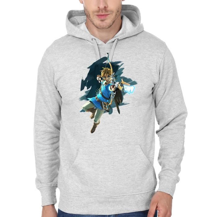 Sweat à capuche Link - Zelda Breath Of The Wild - Cdiscount Prêt-à-Porter