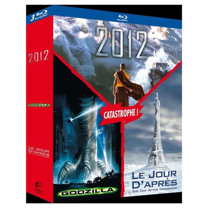 Coffret Roland Emmerich 3 Films : 2012 Godzilla Le Jour D'après [Blu ...
