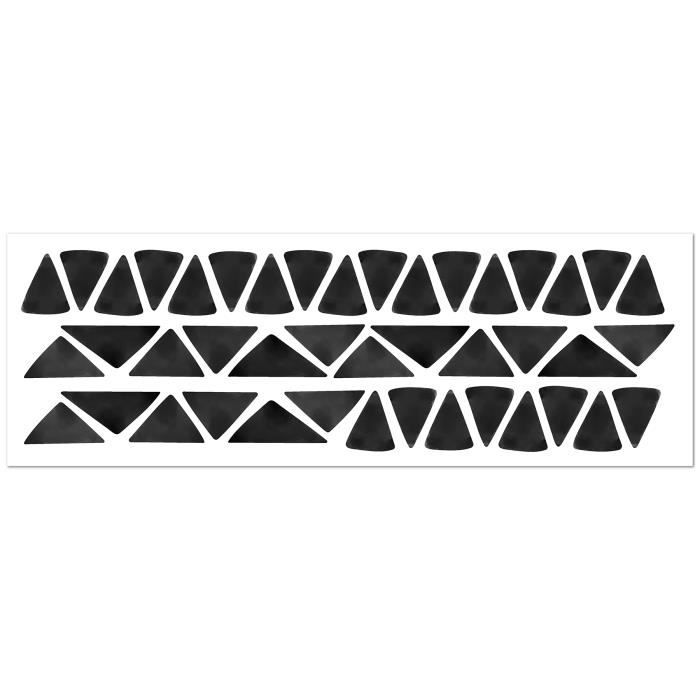 Panorama Stickers Adhésif Pack de 43 Triangles Noirs - Vinyles ...