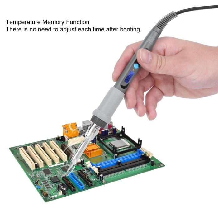 Fer à souder électrique - SALALIS - LCD - Température constante - Affichage numérique - Prise UE ...