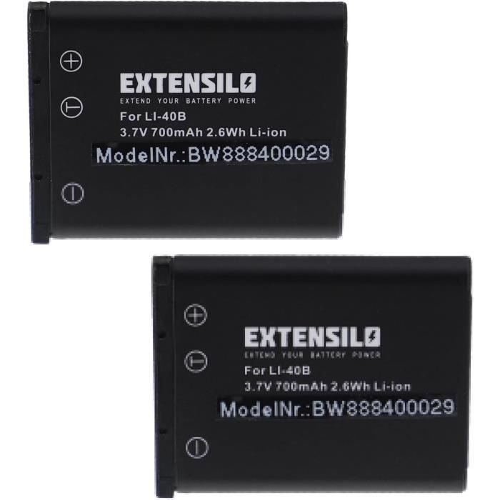 2X Batteries Compatible avec Aldi Traveler IS12, IS-12, SW12, SW-12 ...