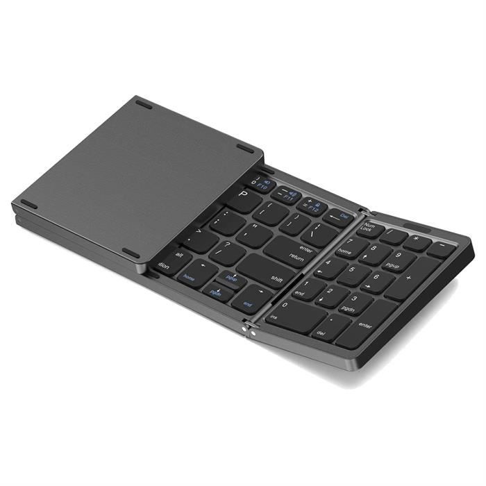 Clavier Bluetooth Pliable, Clavier Sans Fil Rechargeable USB pour IOS ...