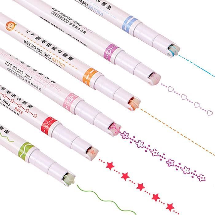 Hugbc Curve Highlighter Pen Set, Stylo Surligneur Curve, Stylo marqueur ...